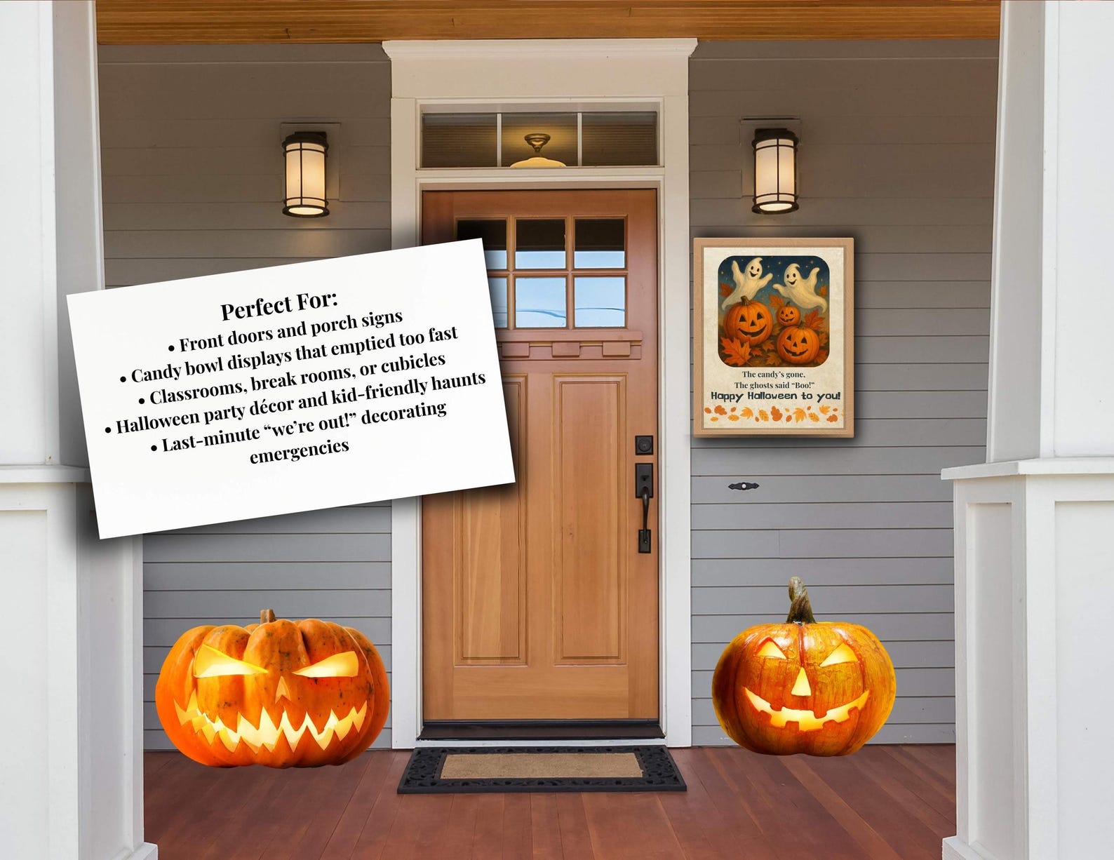 Out of Candy Halloween Sign: Boo Crew (digital Download Trick-or-treat ...