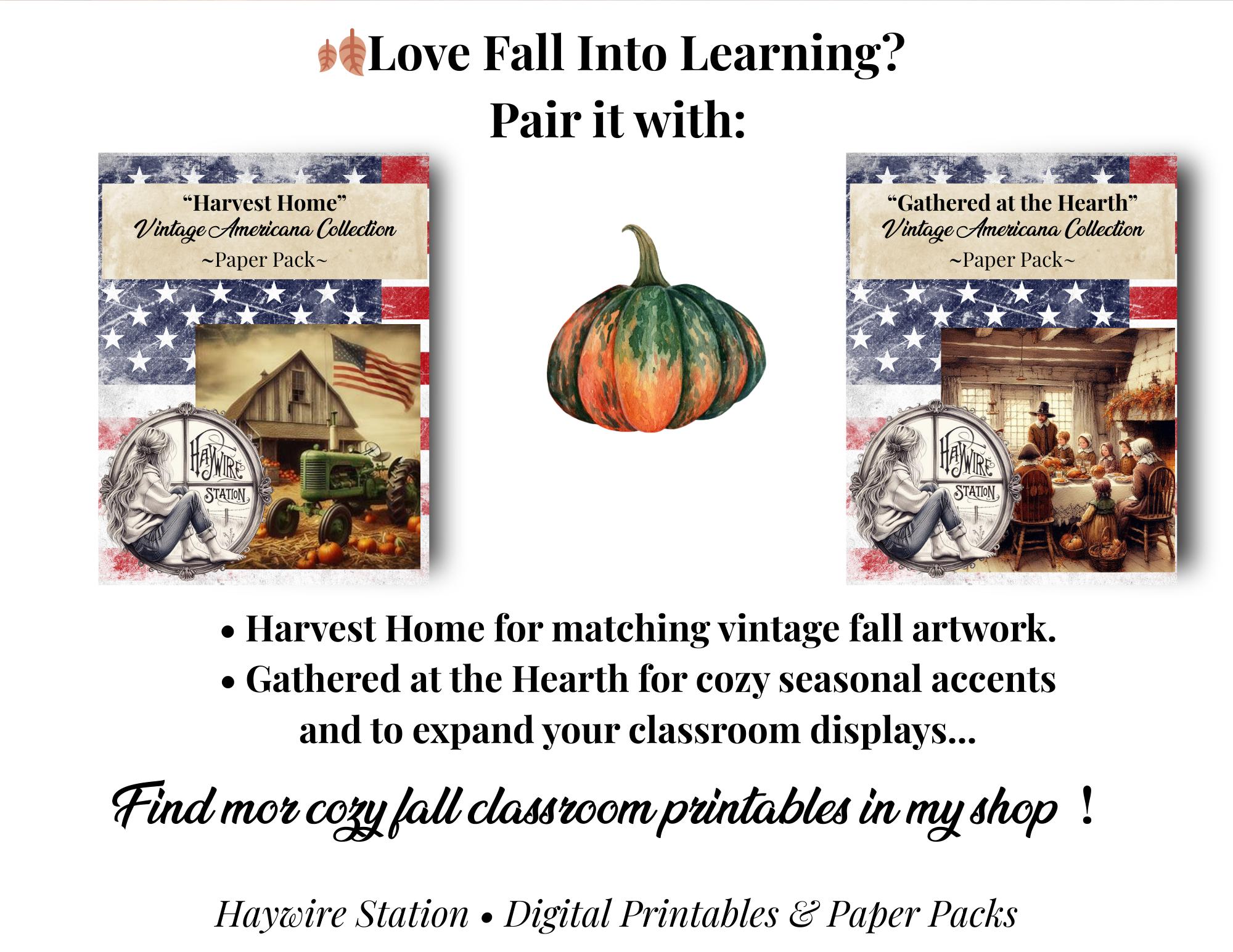 Fall Bulletin Board Pack: Fall Into Learning Classroom Posters + Bonus ...
