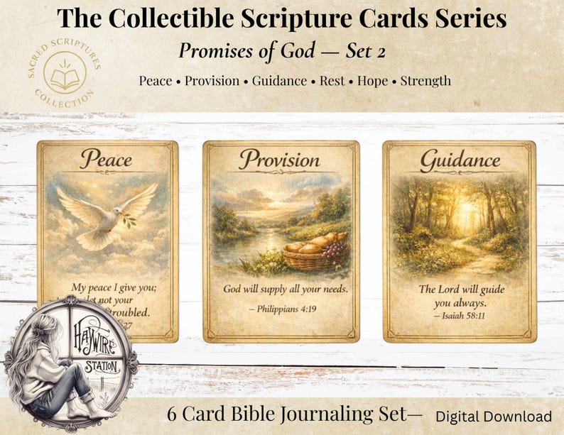 Bible Journaling Cards: Promises of God — Set 2 (digital Download) - Etsy