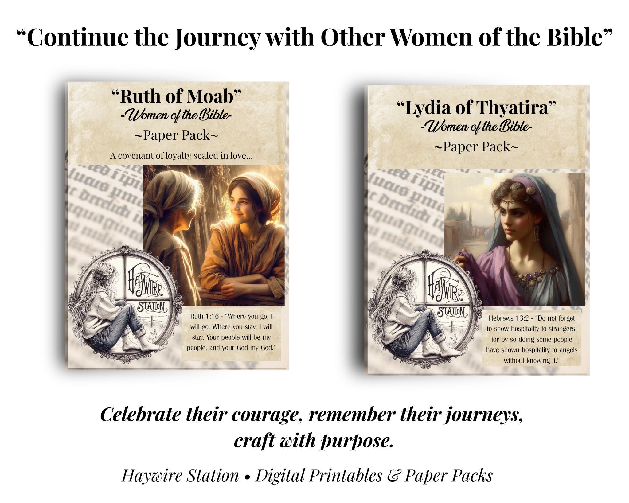 Esther of Susa Printable Ephemera Paper Pack: Bible Journaling (digital ...