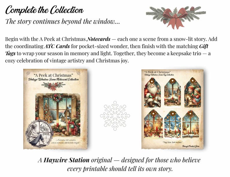 Christmas ATC Cards: A Peek at Christmas – Through Frosted Glass ...
