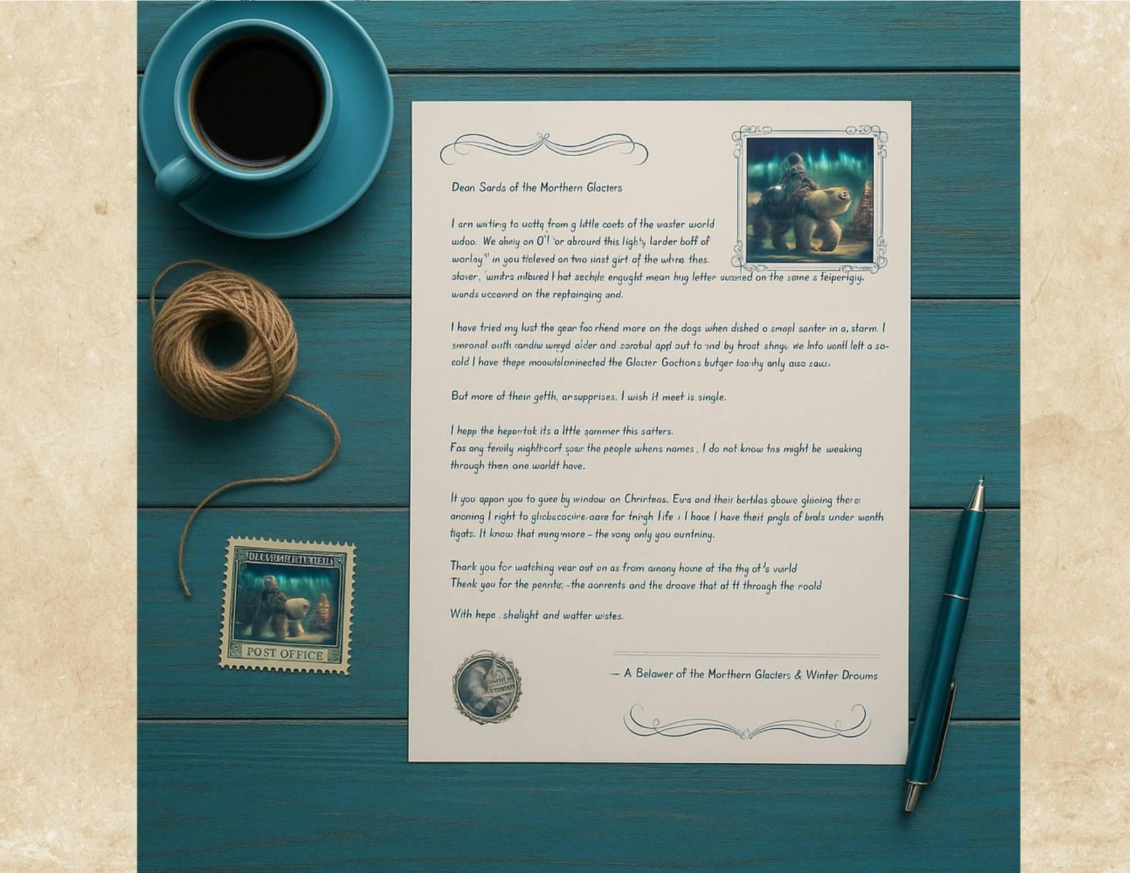 Christmas Letter Kit: Winter Dreams Postal Collection (digital Download ...