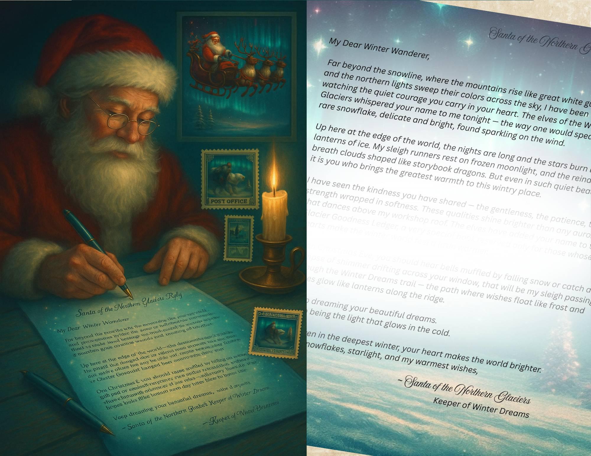 Christmas Letter Kit: Winter Dreams Postal Collection (digital Download ...