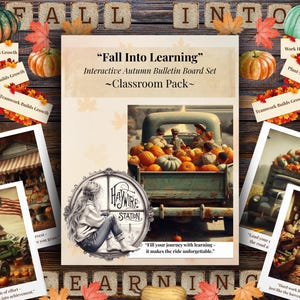 Fall Bulletin Board Pack: Fall Into Learning Classroom Posters + Bonus ...