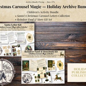 Holiday Activity Bundle: Santa Letters & Reindeer Food Kit – Christmas ...