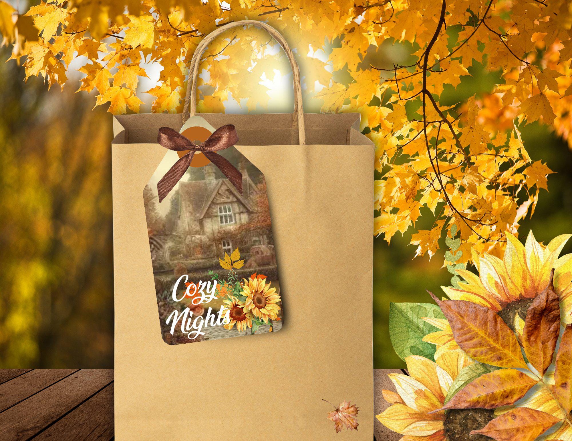Autumn Gift Tags: Autumn Whispers Collection | Cozy Fall Printable ...