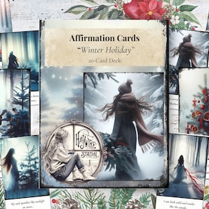 Affirmation Cards: Winter Holiday 20-card Deck (digital Download) - Etsy