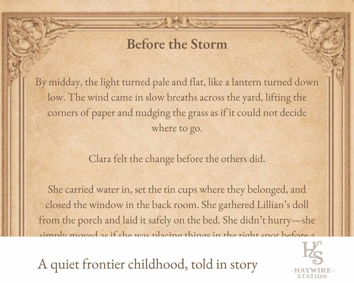 Children’s Frontier Storybook Printable: Clara Mae Halloway— A ...