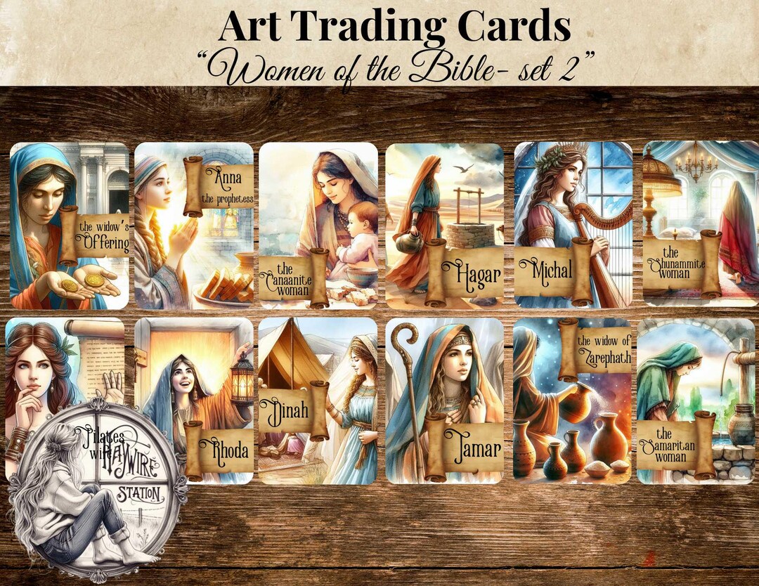 Women of the Bible Printable ATC Cards: Set 2 (digital Download) - Etsy