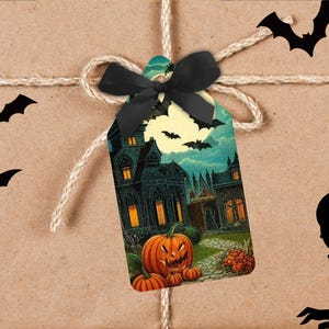 Halloween Gift Tags: Haunted Hollow Collection | Vintage Spooky ...