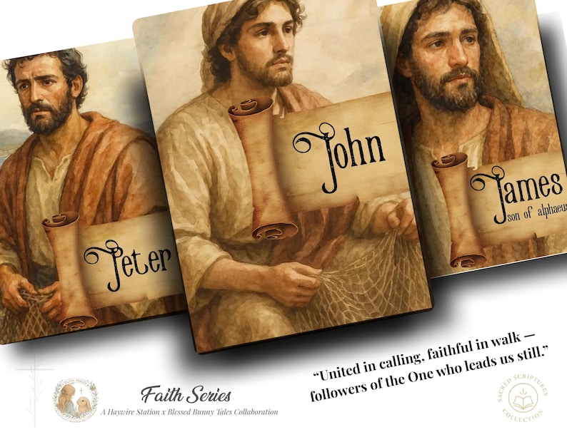 Bible Art Cards: the Twelve Disciples (digital Download) — Faith Series ...