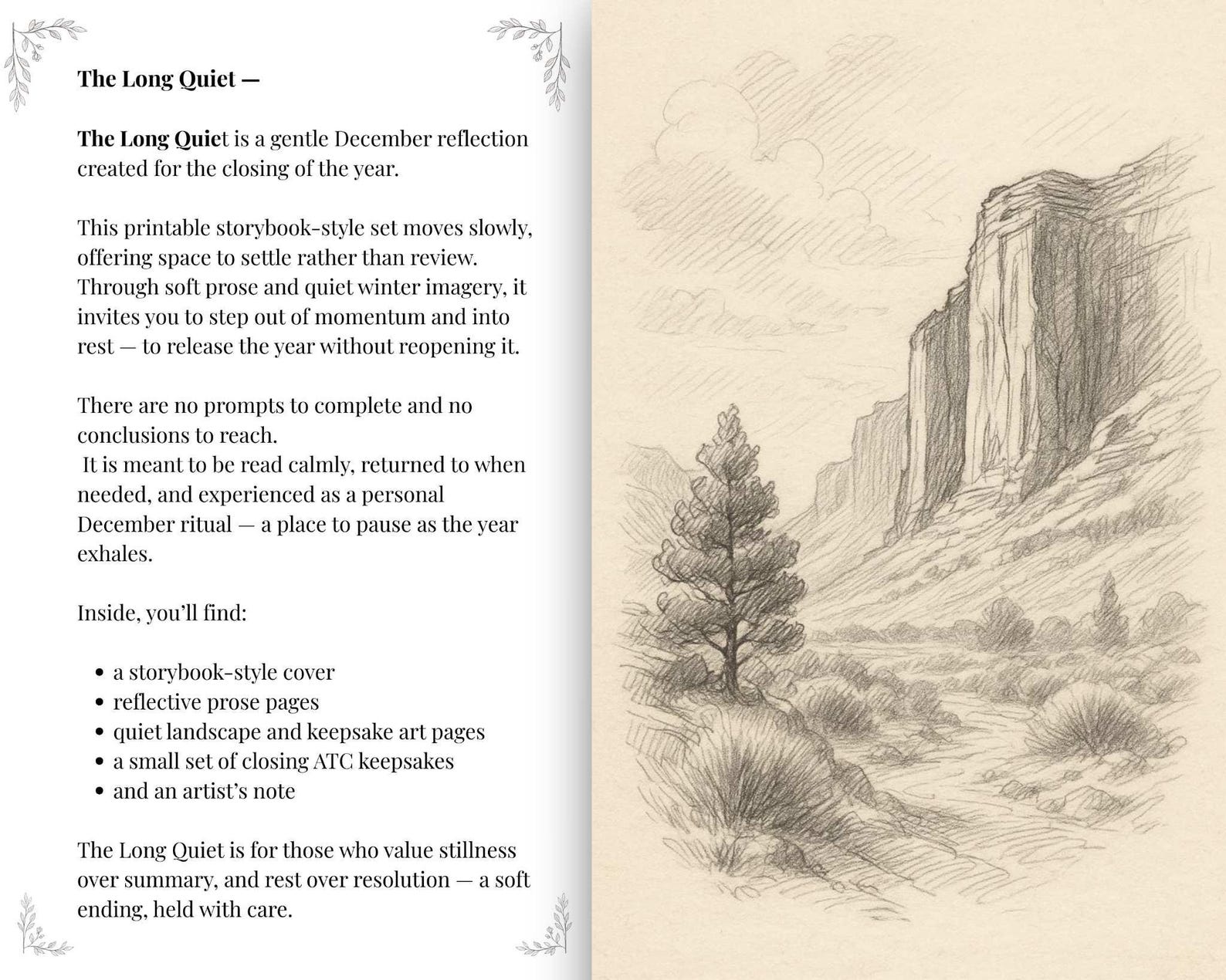 December Reflection Ritual: the Long Quiet — A Winter Vigil (digital ...