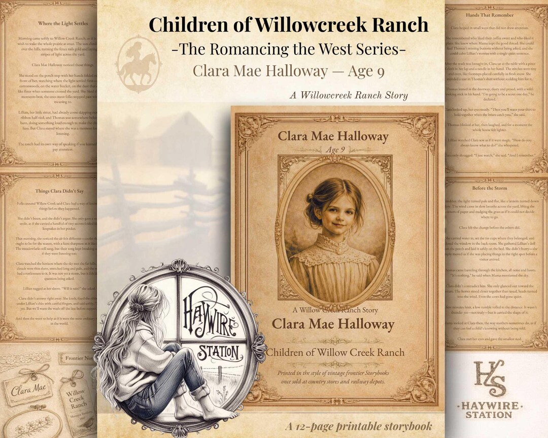 Children’s Frontier Storybook Printable: Clara Mae Halloway— A ...
