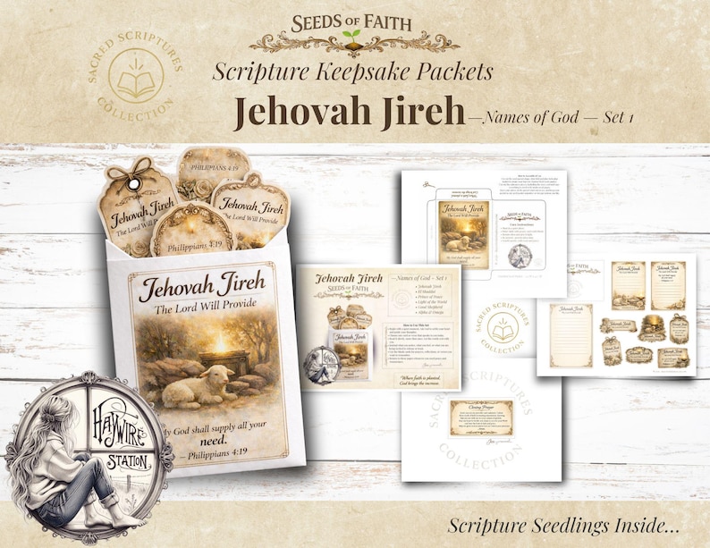 Bible Journaling Keepsake Packet: Jehovah Jireh — Names of God Set 1 ...