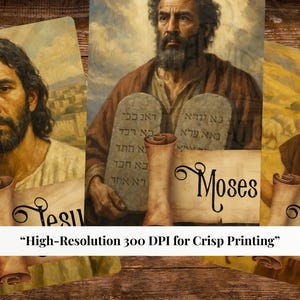 Bible Art Cards: Men of the Bible - Set 1 (digital Download) — Faith ...