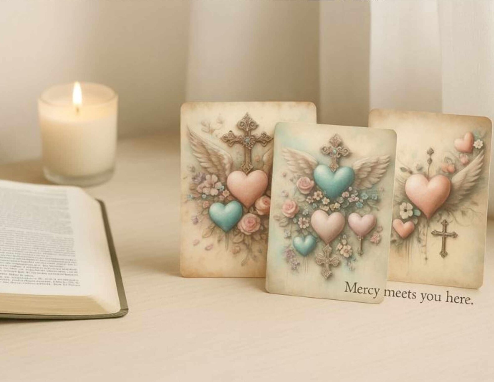 Christian Valentine Card Bundle: Sacred Hearts – Grace Notes & Mercy ...