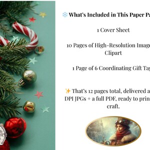 Christmas Steampunk Paper Pack: Frosted Fantasies & Iron Dreams ...