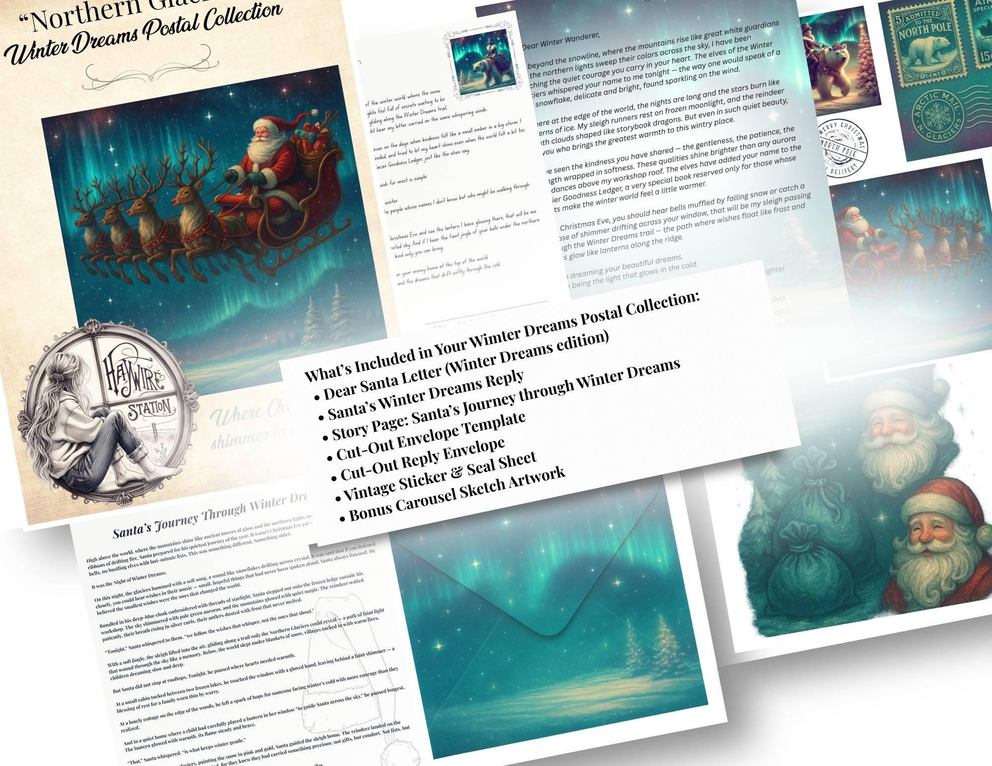Christmas Letter Kit: Winter Dreams Postal Collection (digital Download ...