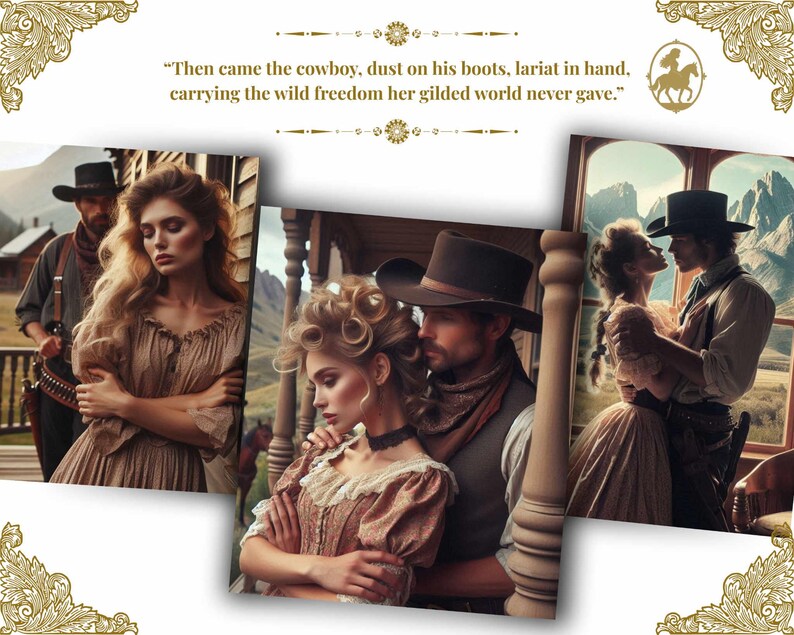 Western Romance Printable Paper Pack — the Lace & the Lariat (digital ...