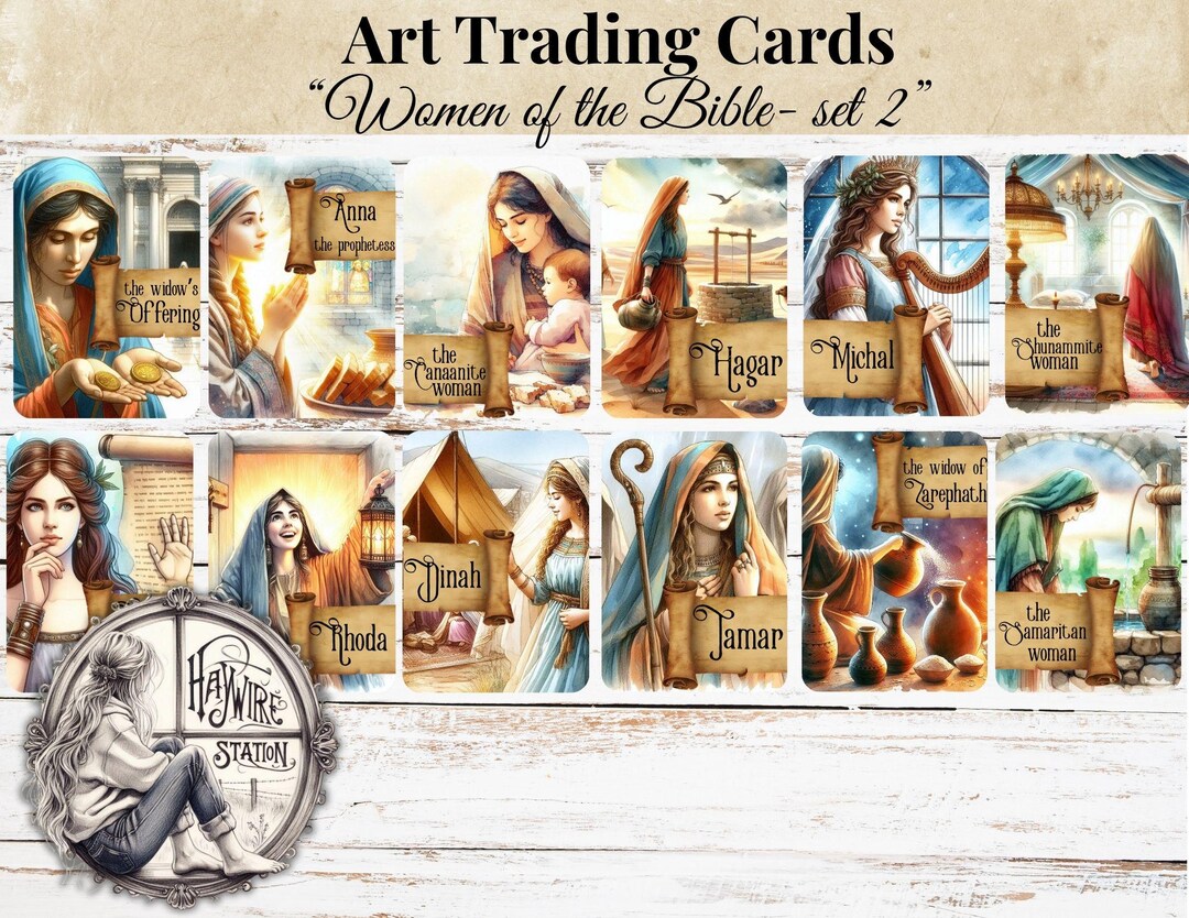 Bible Art Cards: Women of the Bible - Set 2 (digital Download) — Faith ...
