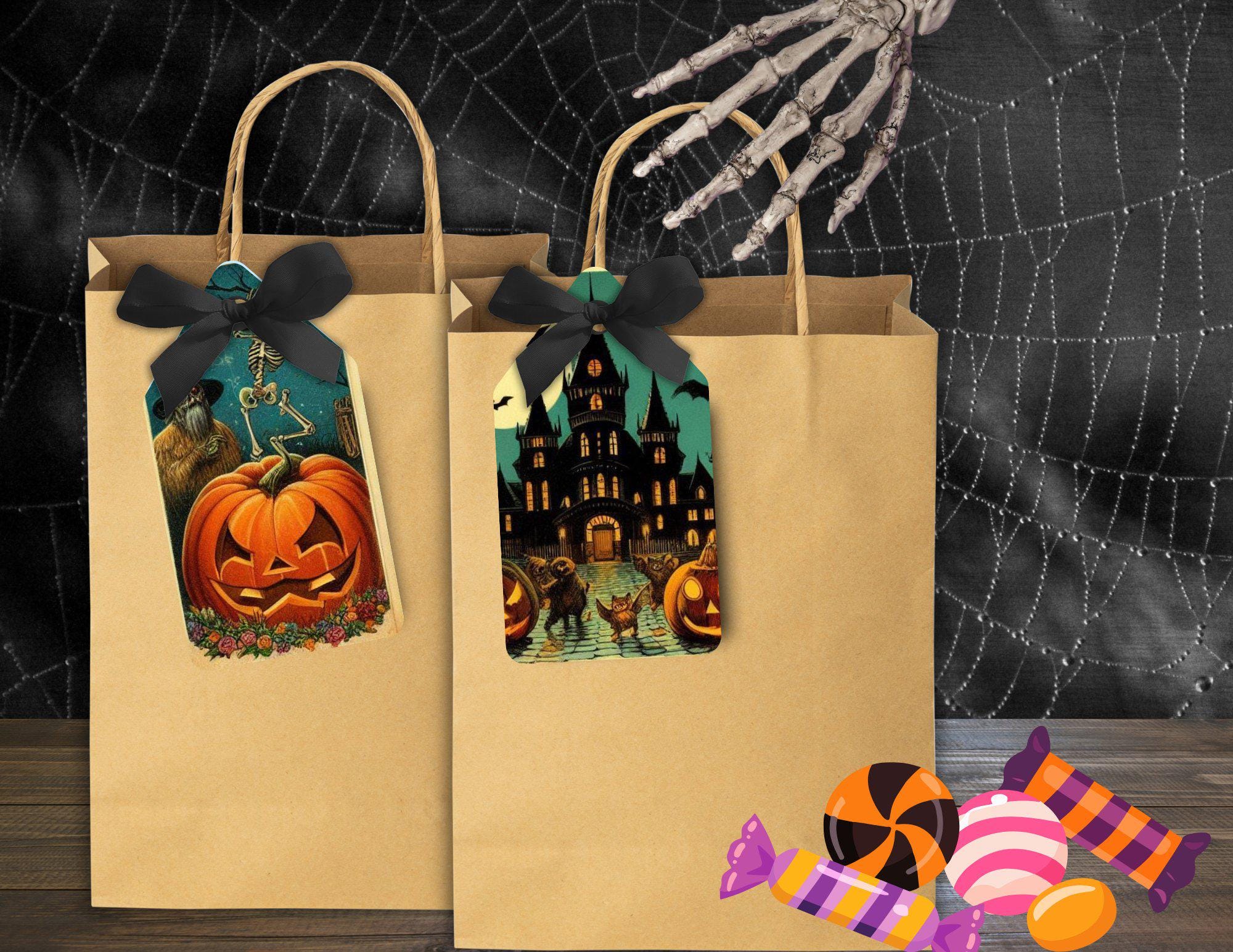 Halloween Gift Tags: Haunted Hollow Collection | Vintage Spooky ...