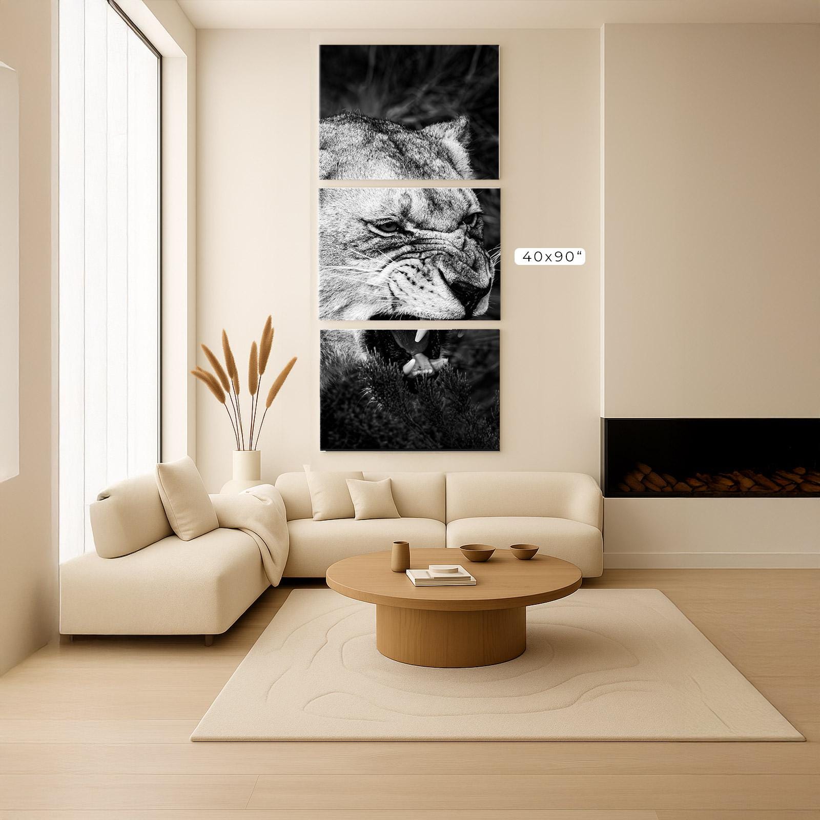 Black and White Lioness Snarl Photo Print, South African Safari - Etsy