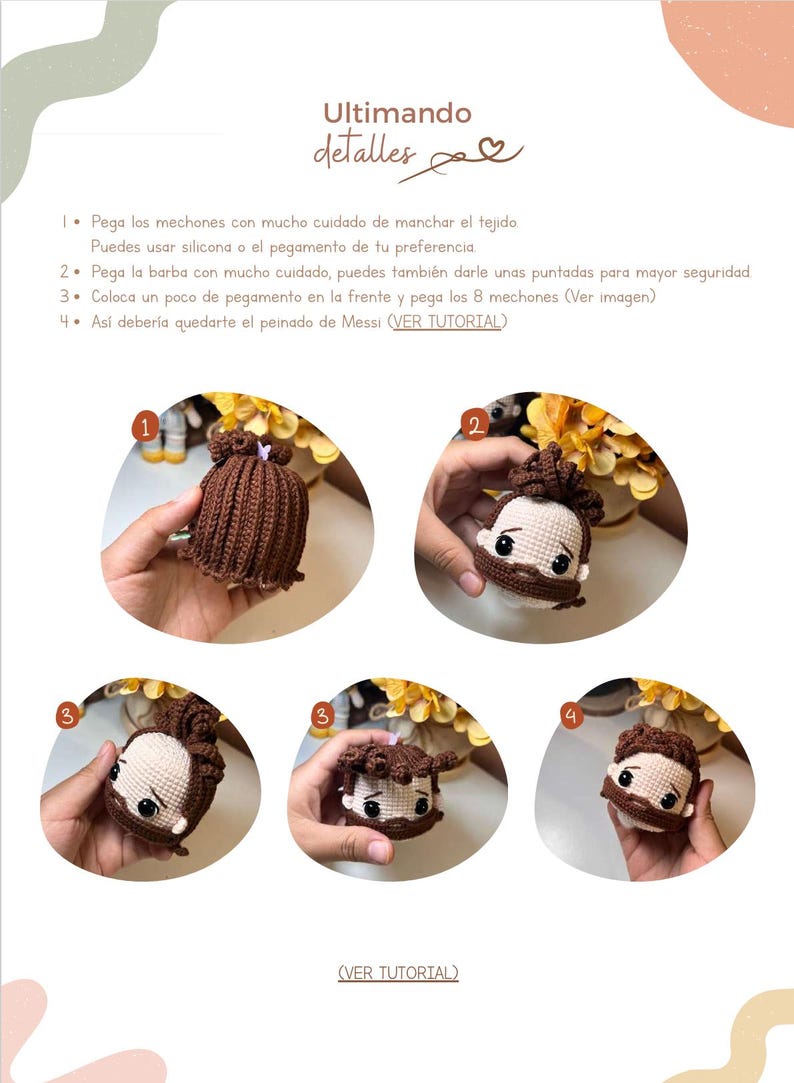 Lionel Messi Crochet Pattern: Amigurumi Soccer Doll (PDF Download, 13cm ...