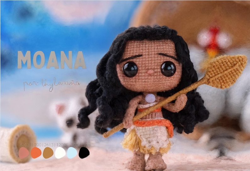 Moana & Maui Amigurumi Crochet PDF Pattern Disney Inspired Doll ...