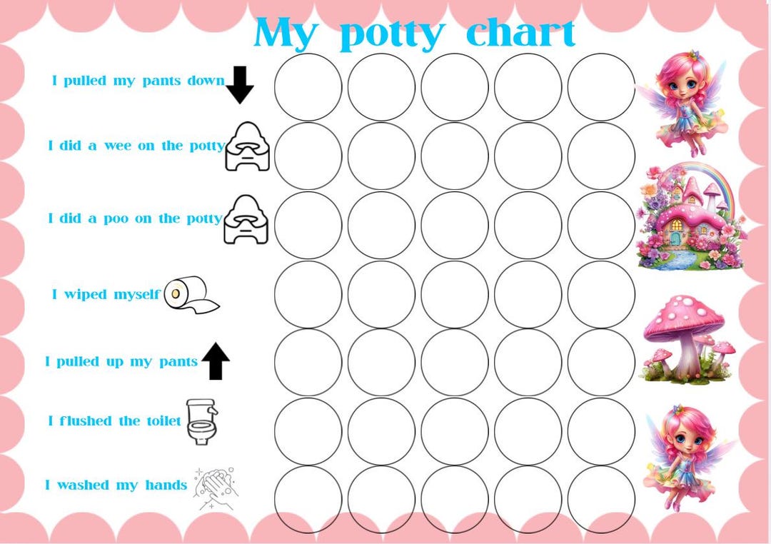 Fairies: My Potty Chart - Etsy