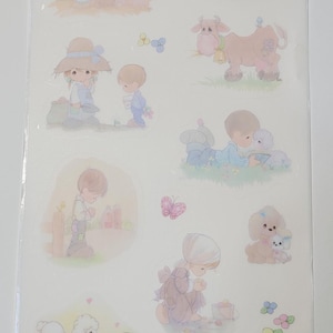 Precious Moments Stickers; 6 Different Designs! Large Sheets; Friends ...
