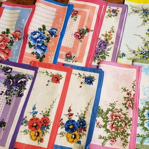 Handkerchief Lot of 100 Handkerchiefs! Huge Assortment of Styles ...