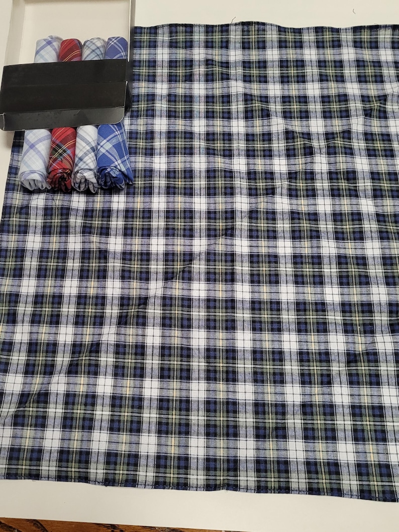 Men's Handkerchiefs Set in Gift Box; Multi-color Plaids - Etsy