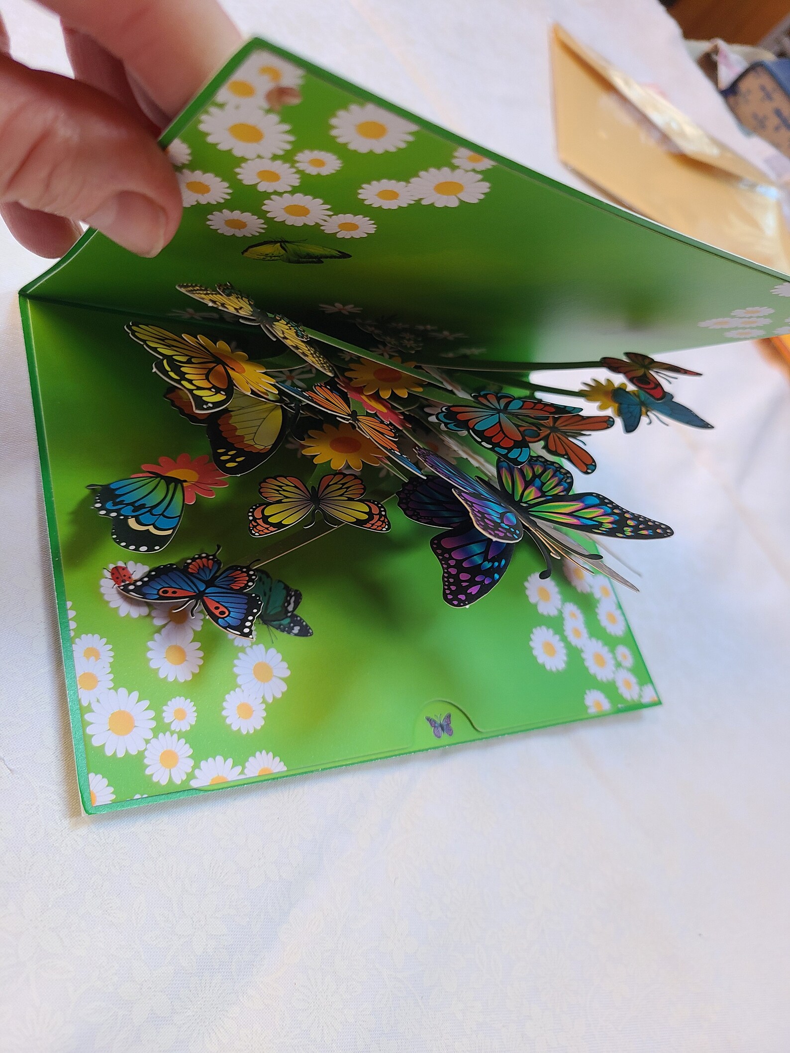 Pop up Card Butterflies and Flowers Greeting Card Mother's Day ...