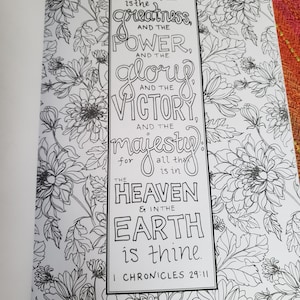 My Favorite KJV Verses to Color Coloring Book for Adults; Inspiration ...
