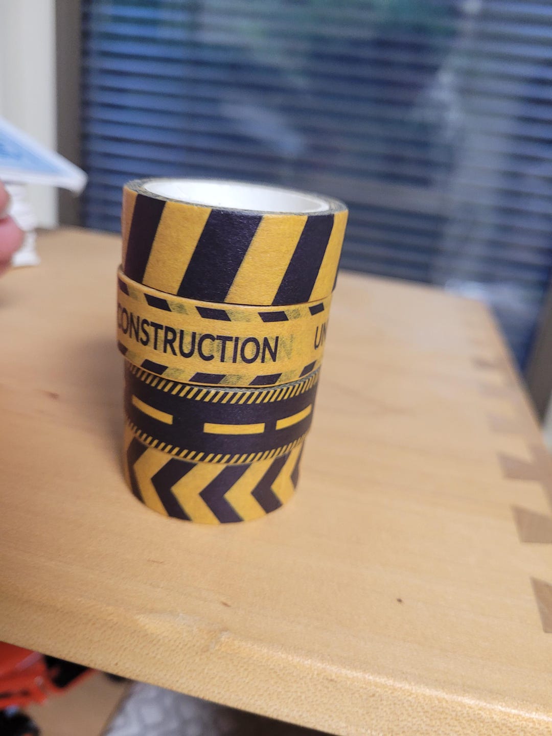 UNDER CONSTRUCTION /CAUTION Tape Theme Washi Tape Set Pretty Designs 4 ...