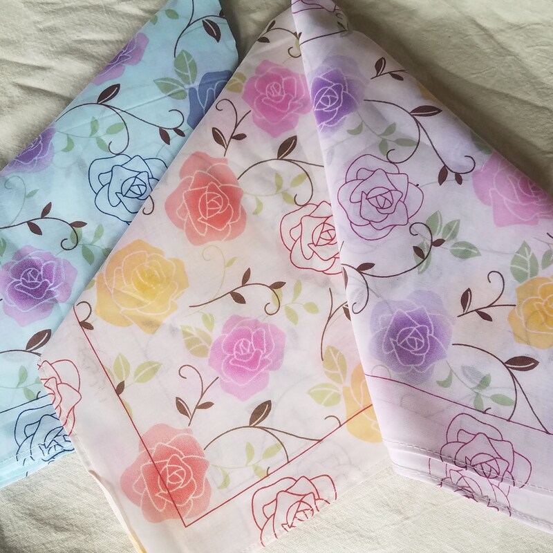 Flower Handkerchief - Etsy