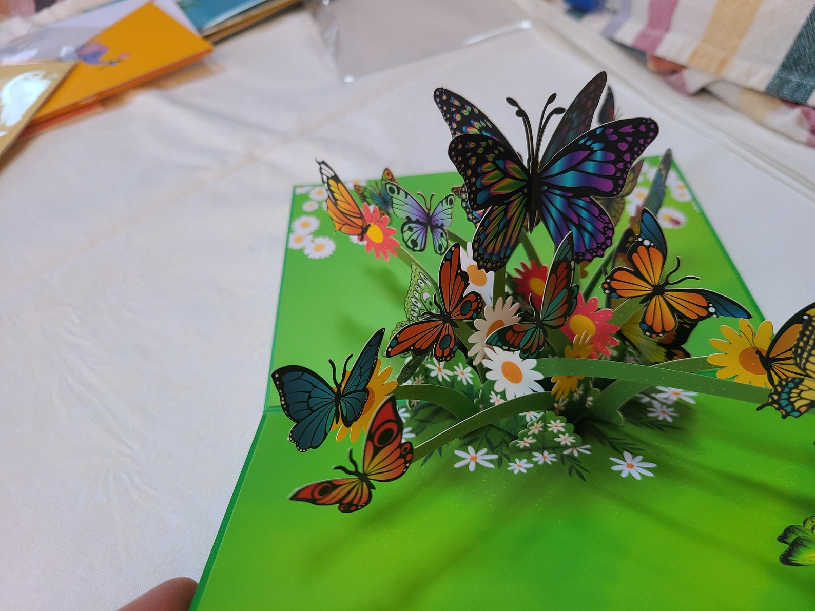 Pop up Card Butterflies and Flowers Greeting Card Mother's Day ...