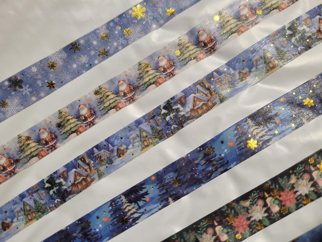 Christmas Washi Tape Set; Pretty Designs With Metallic Touches; 12 ...