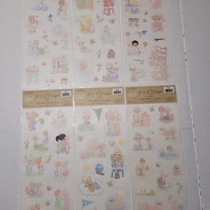 Precious Moments Stickers; 6 Different Designs! Large Sheets; Friends ...