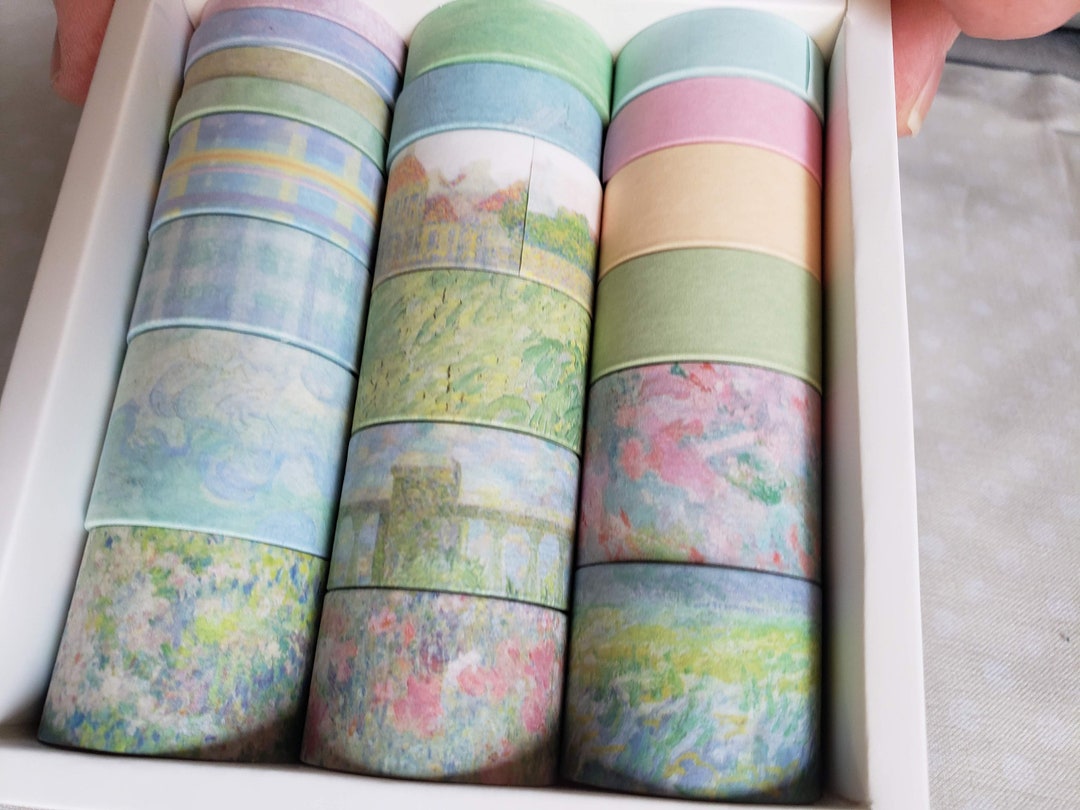Set of 20 Rolls of Washi Tape Decorative Paper Tape Monet's Garden ...