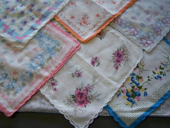 125 handkerchiefs Huge assortment of styles & colors For | Etsy