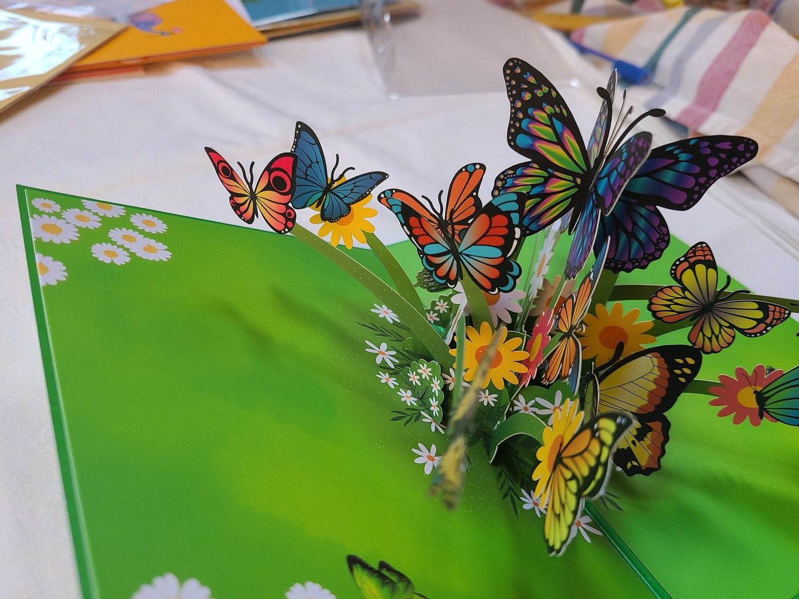 Pop up Card Butterflies and Flowers Greeting Card Mother's Day ...