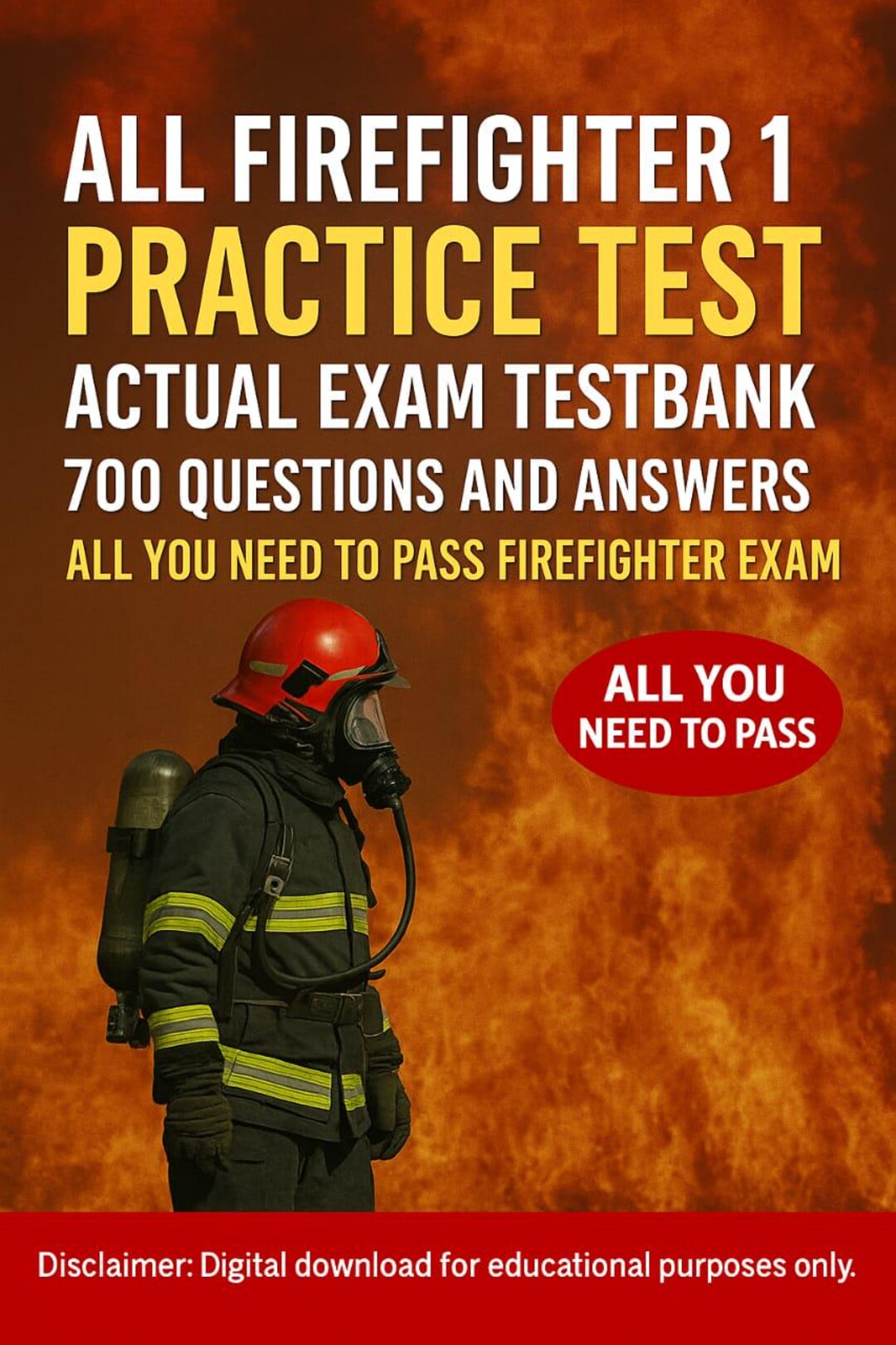 Firefighter Exam Practice Test: 700 Questions & Answers - Etsy