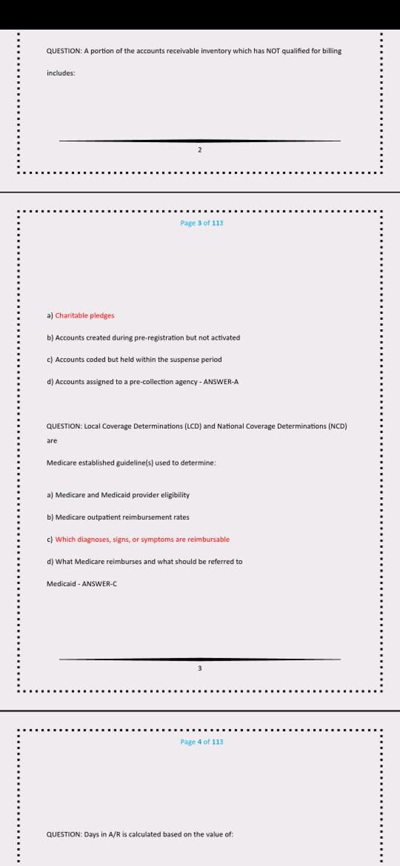 HFMA CRCR Exam Prep Study Guide: 350 Practice Questions - Etsy