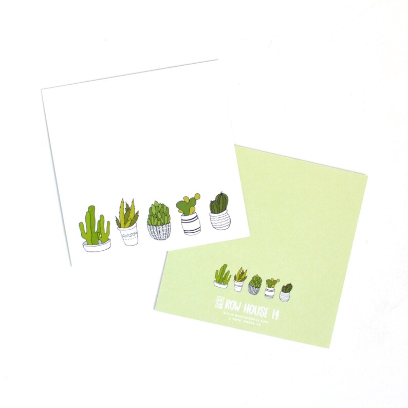 Succulent Tiny Notes Mini Note Cards Lunchbox Notes - Etsy