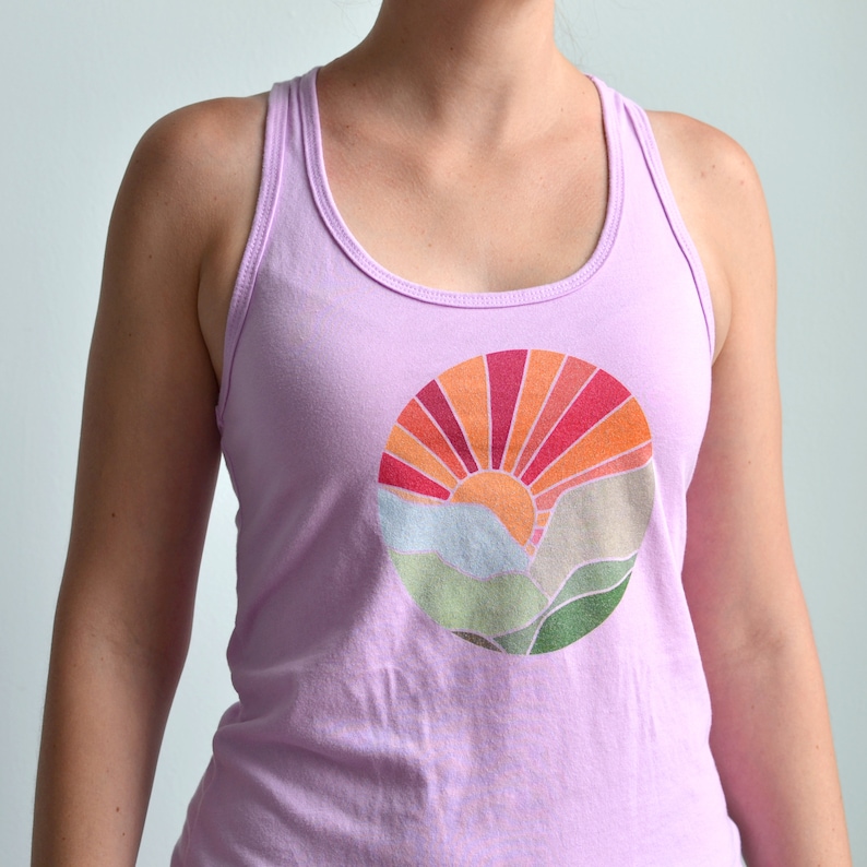 Mountain Sunset Tank Top - Women's Tank - Hiking Tank - National Parks ...