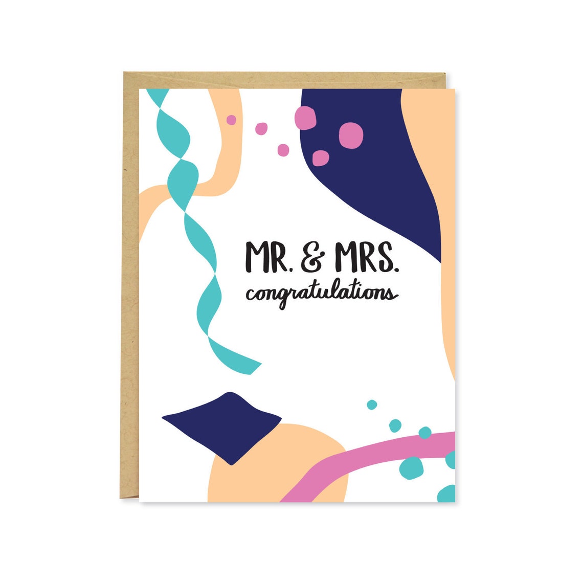 Wedding Card Mr. & Mrs. Congratulations Card Engagement - Etsy