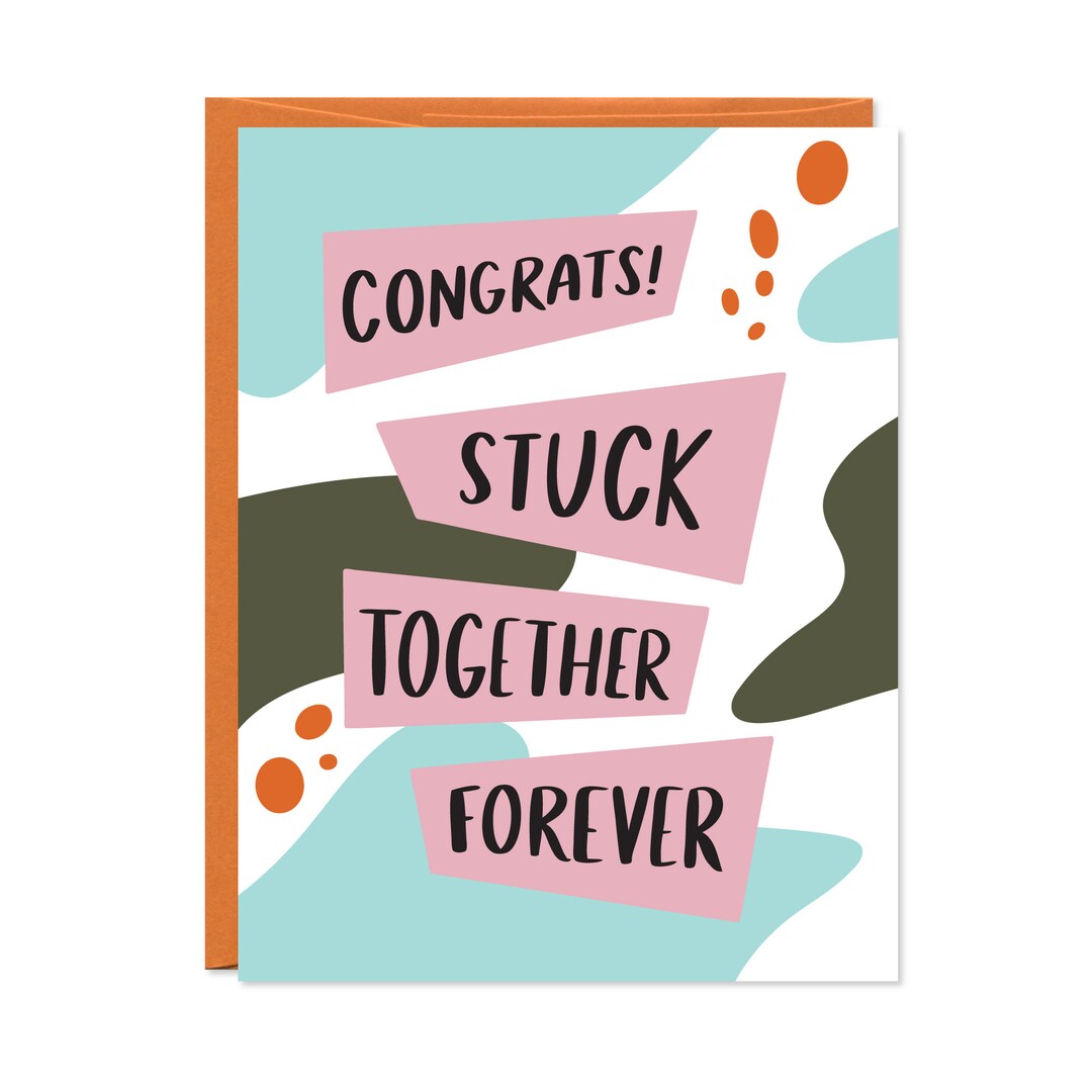 Wedding Card Congratulations Card Card for the Bride and - Etsy