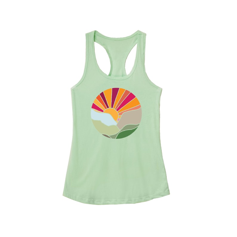 Mountain Sunset Tank Top - Women's Tank - Hiking Tank - National Parks ...