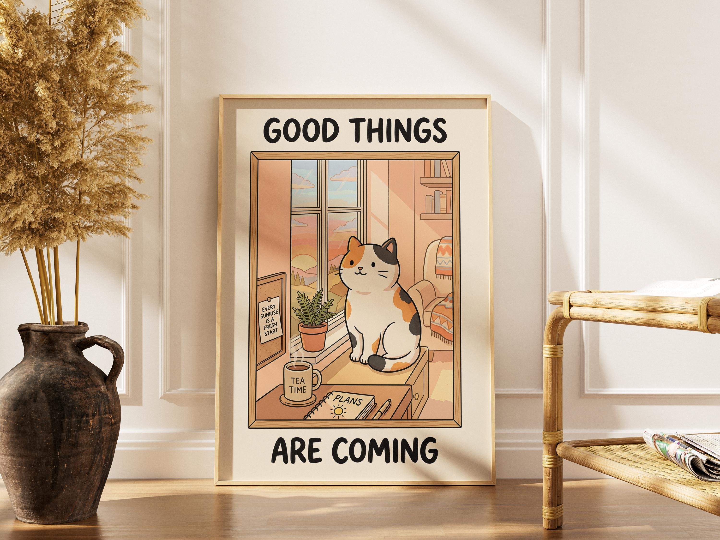 Motivational Poster Cat - Etsy